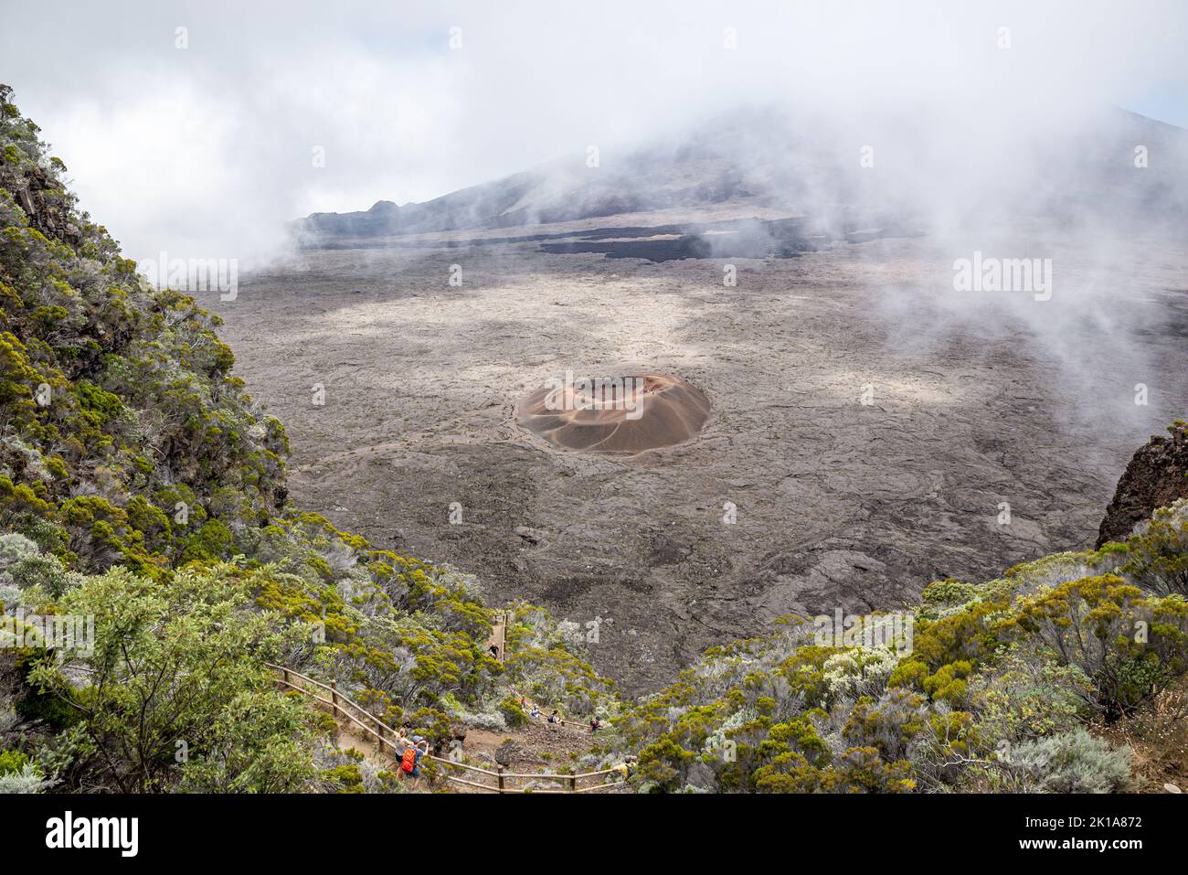 Formica Leo small crater close to Piton de la Fournaise active volcano ...