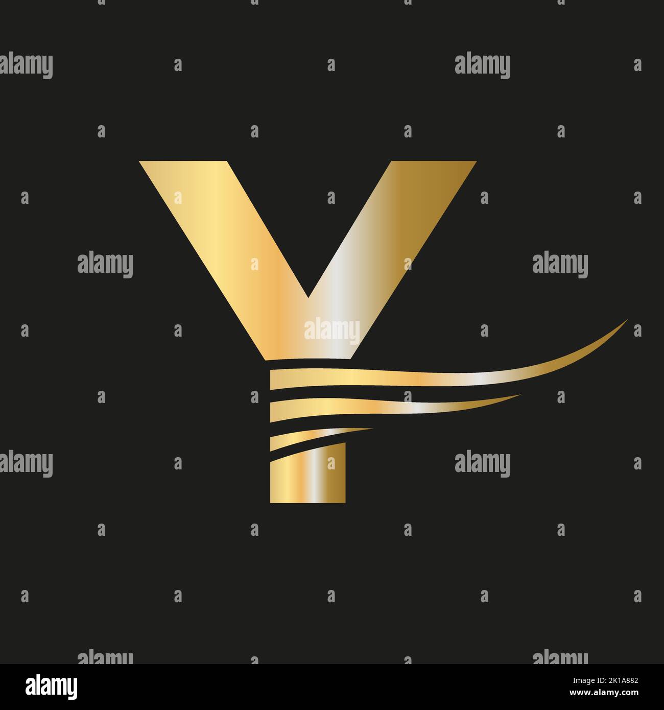 Modern Letter Y, Y Logo Monogram Logotype Vector Template Combined with ...