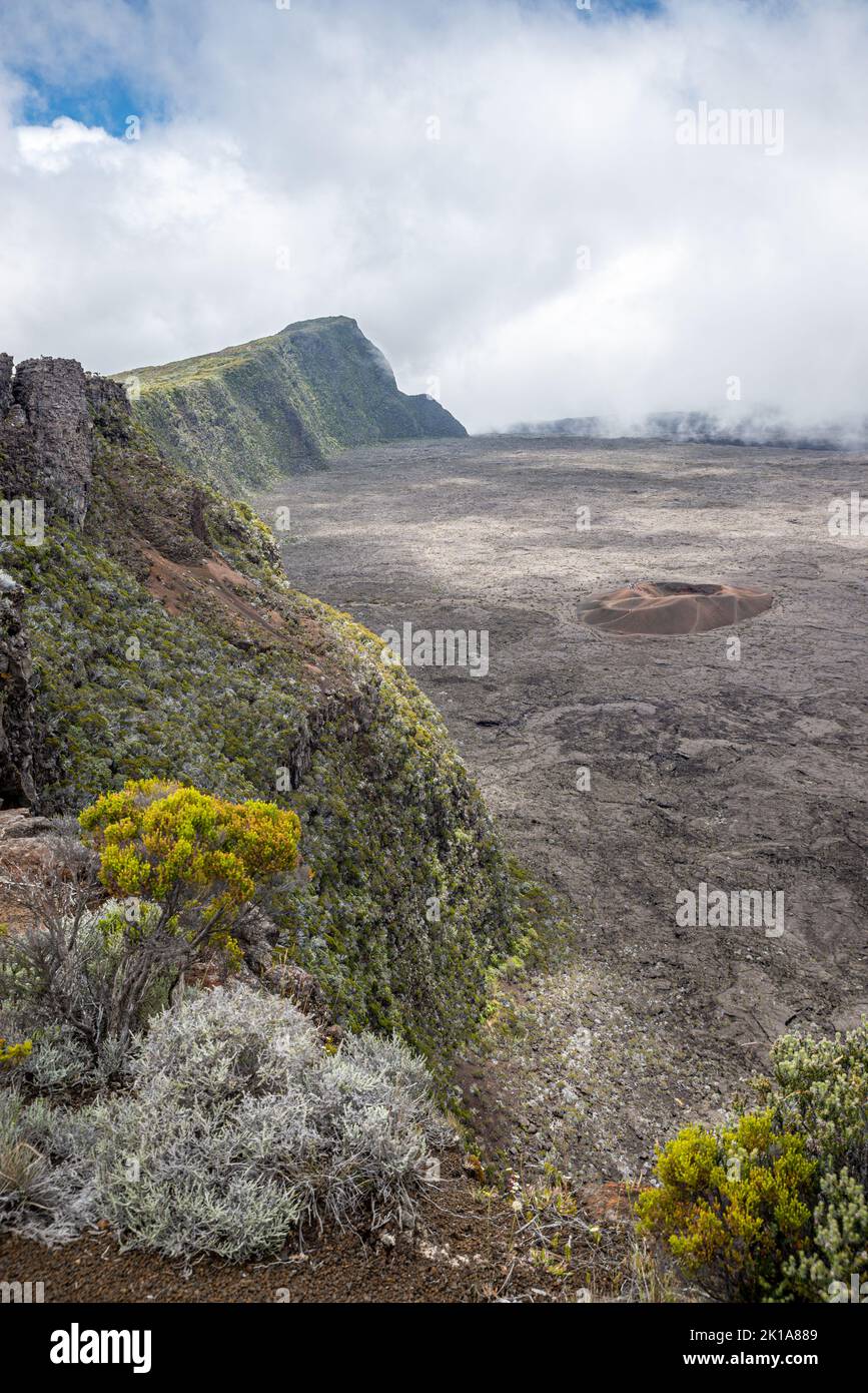 Formica Leo small crater close to Piton de la Fournaise active volcano ...
