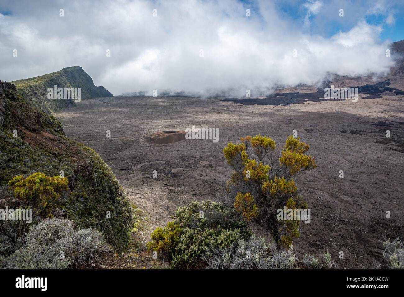 Formica Leo small crater close to Piton de la Fournaise active volcano ...