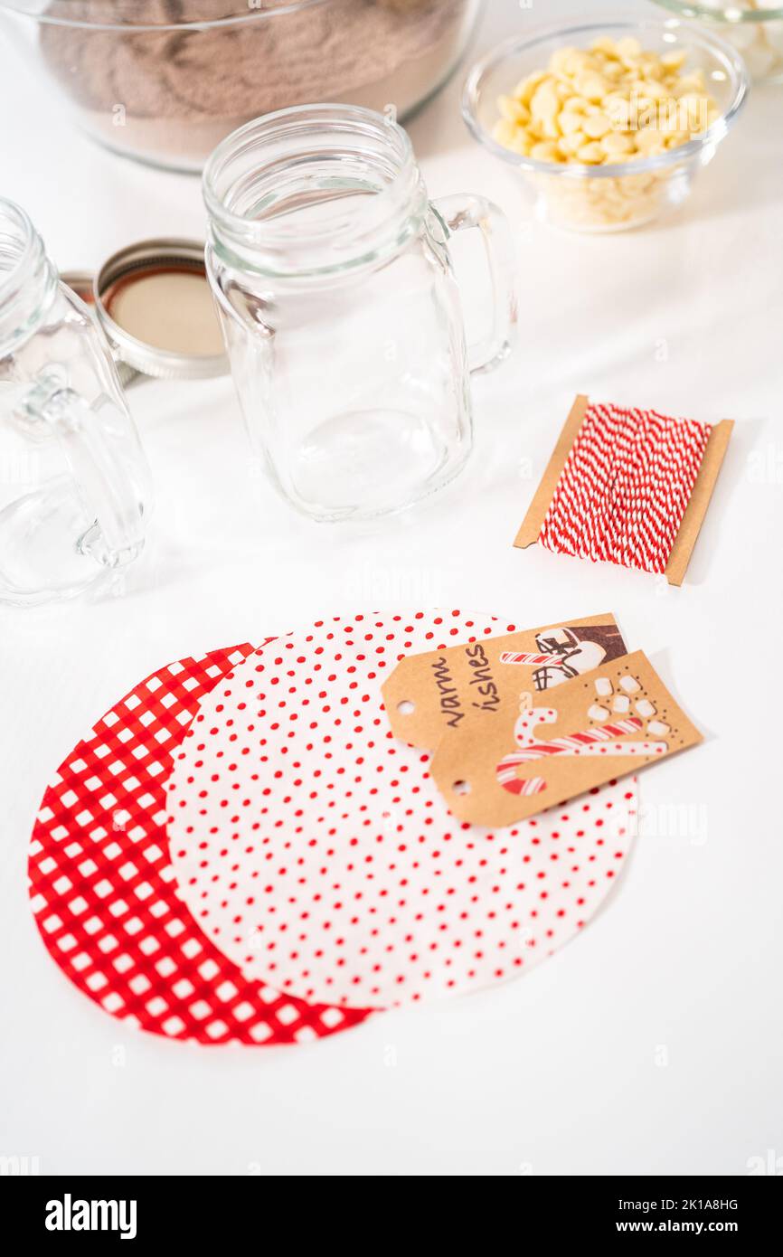 Homemade hot chocolate mix Stock Photo - Alamy