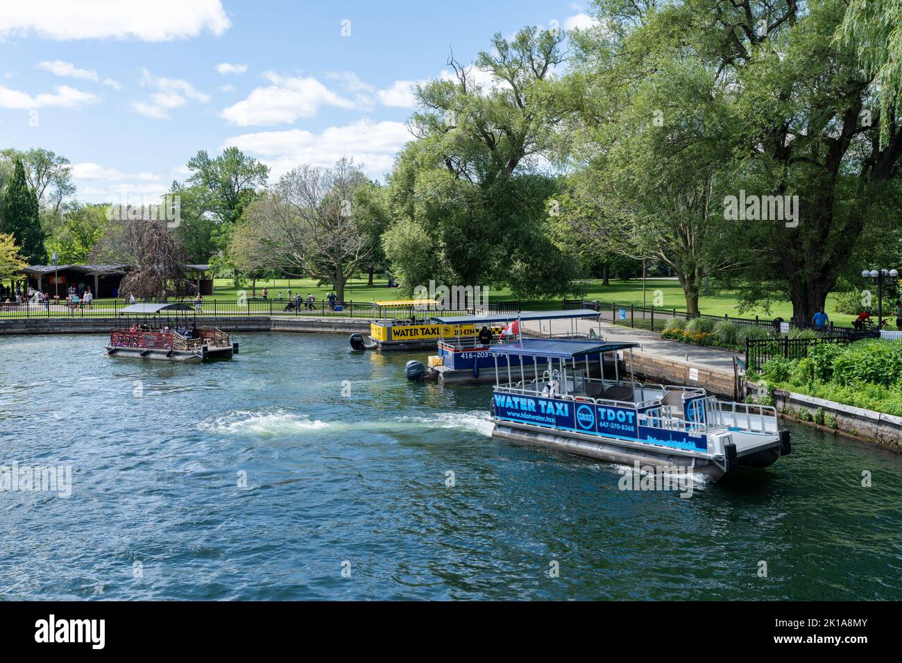 Toronto, Ontario, Canada - July 30 2021 : Water taxi on Toronto Harbour ...