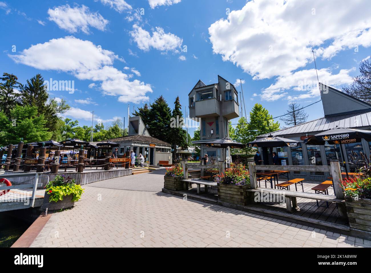 Toronto Island Marina. The Upper Deck. Toronto, Ontario, Canada Stock ...