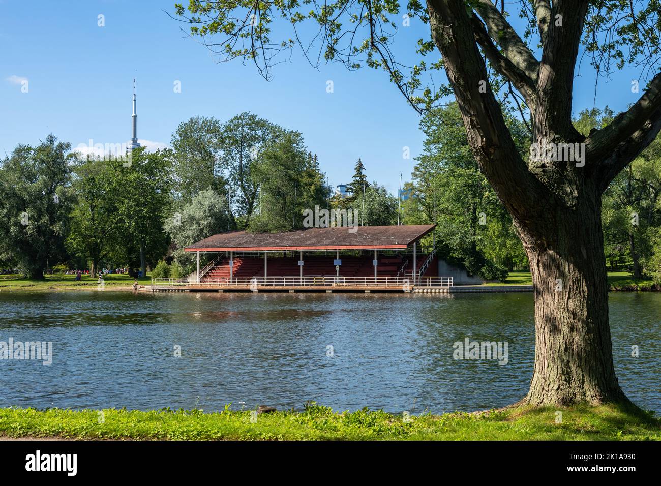 A pavilion in the Toronto Islands Centre Island Park. Toronto, Ontario ...