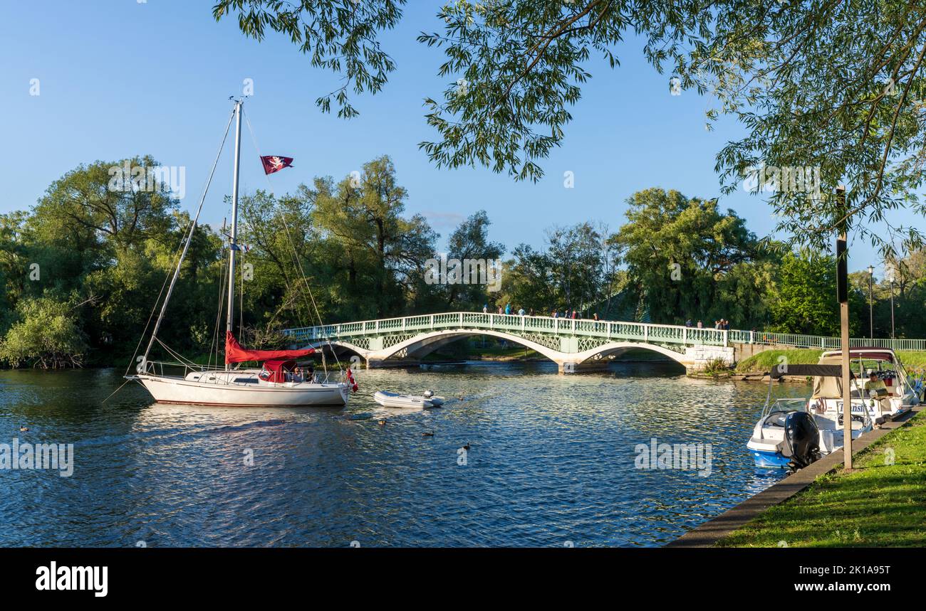 Toronto Islands Park Centre Island Bridge. Toronto, Ontario, Canada ...