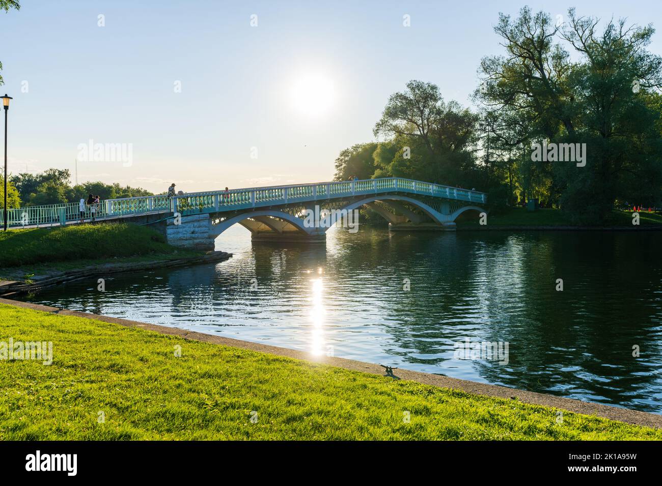 Toronto Islands Park Centre Island Bridge. Toronto, Ontario, Canada ...