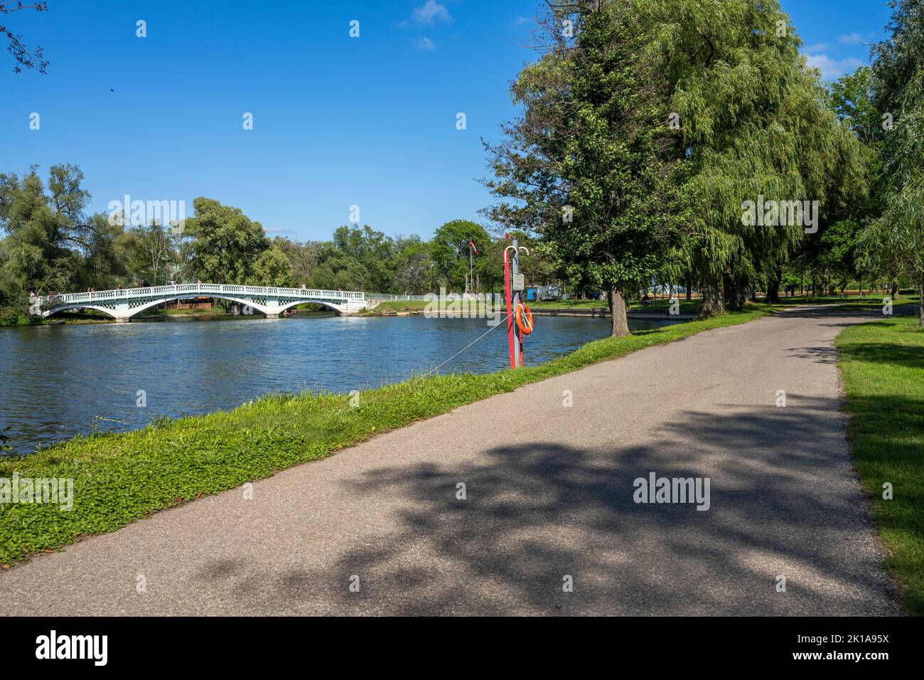 Toronto Islands Park Centre Island Bridge. Toronto, Ontario, Canada ...
