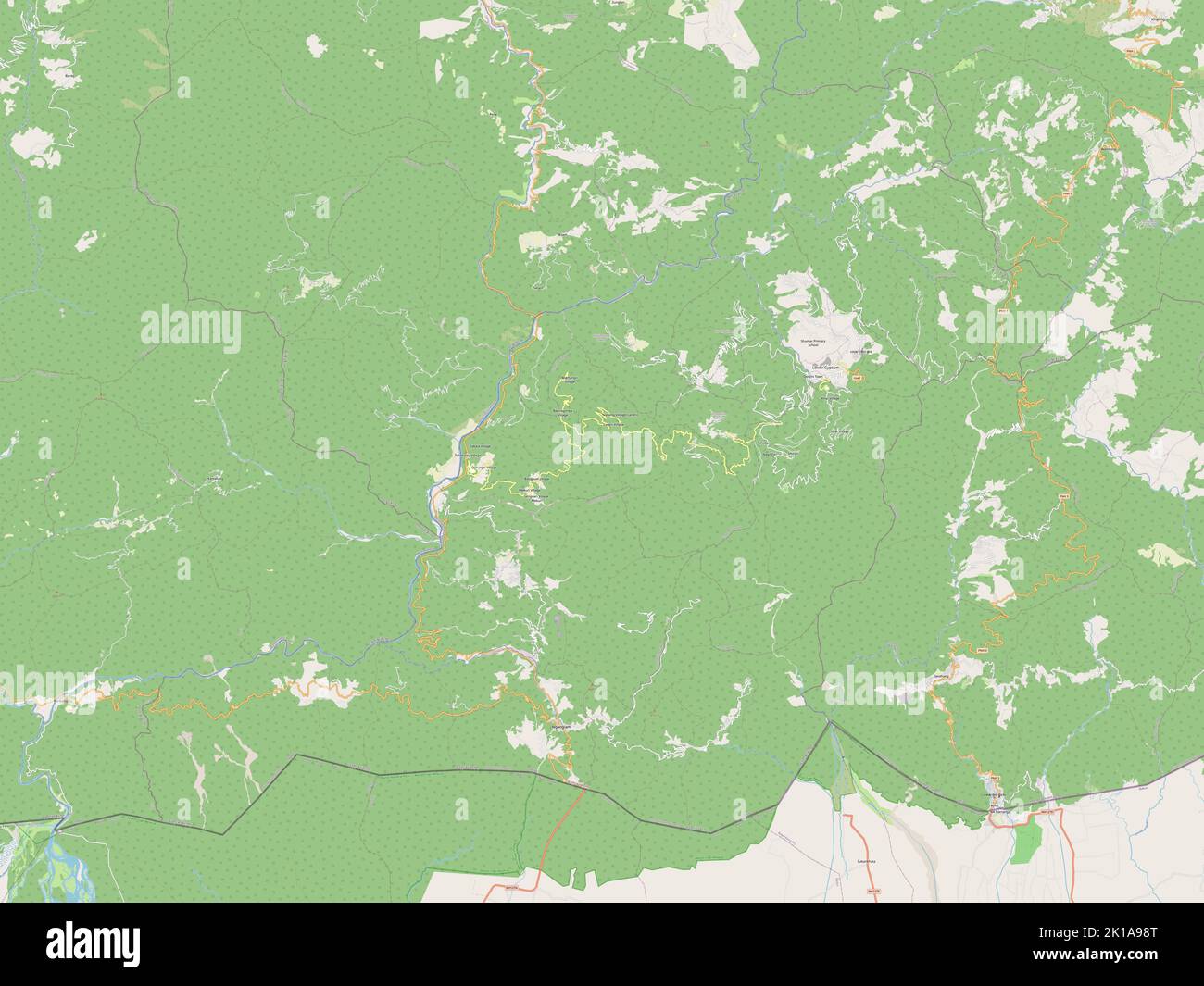 Pemagatshel, district of Bhutan. Open Street Map Stock Photo - Alamy