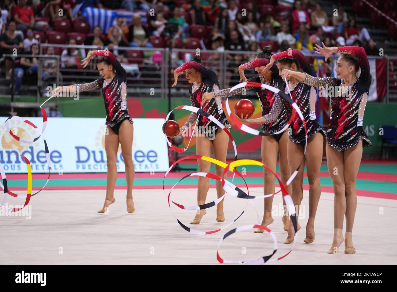 Sofia, Bulgaria. 16th Sep, 2022. ESP - Spain Team 3 Ribbon 2 Balls ...