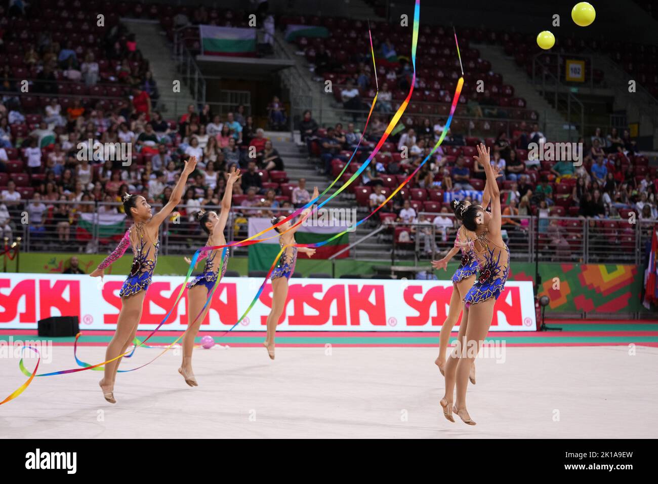 Sofia, Bulgaria. 16th Sep, 2022. KOR - Republic of Korea Team 3 Ribbon ...
