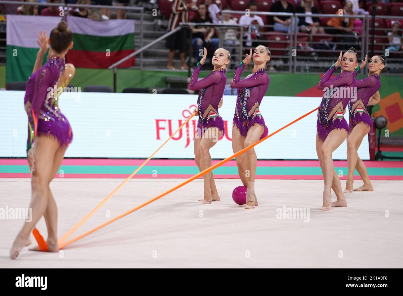 Sofia, Bulgaria. 16th Sep, 2022. HUN - Hungary Team 3 Ribbon 2 Balls ...