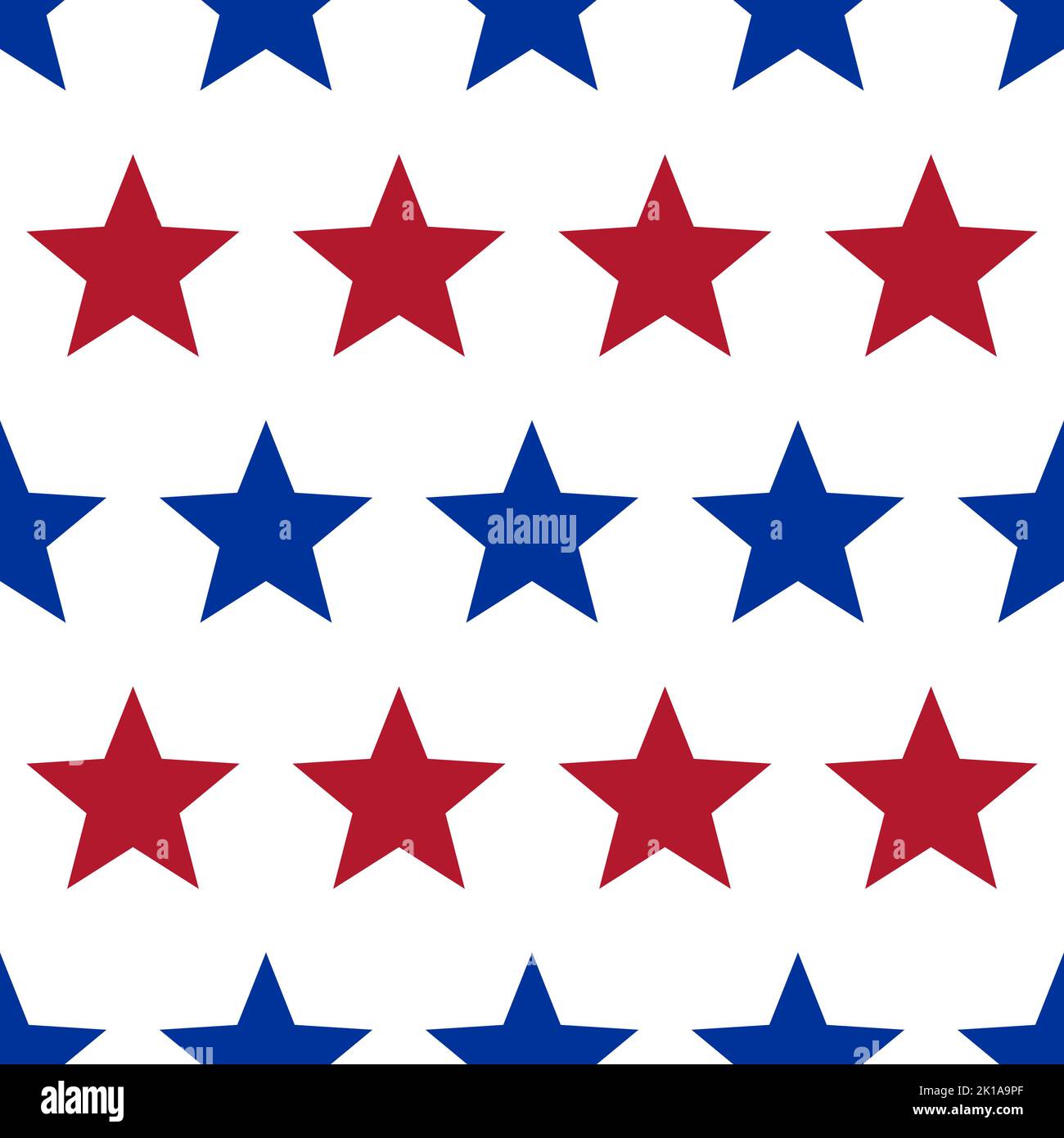 Horizontal rows with stars seamless pattern. American patriotic ...