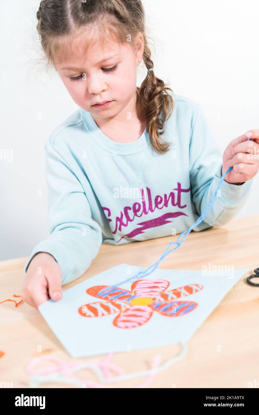 Girl 9 craft fabric hi-res stock photography and images - Alamy