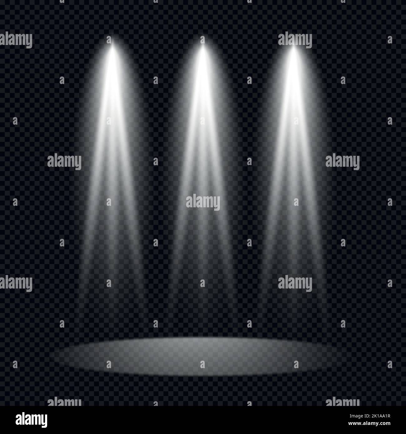Realistic lighting, light rays on a dark background - Vector ...