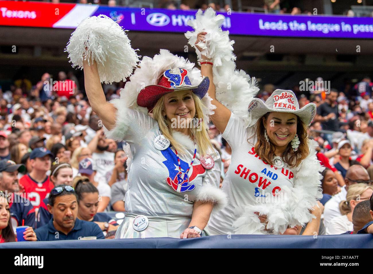 Houston Texas fans during the NFL football game between the ...