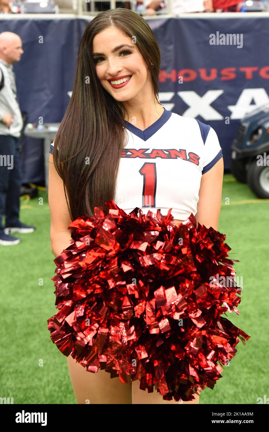 Houston Texans Cheerleader during the NFL football game between the ...