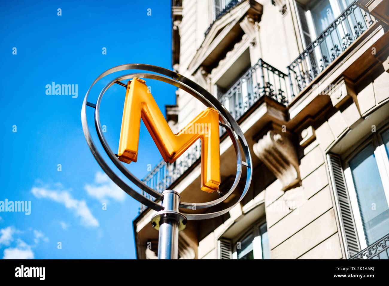 Illustration picture shows a sign with the subway logo (yellow symbol ...