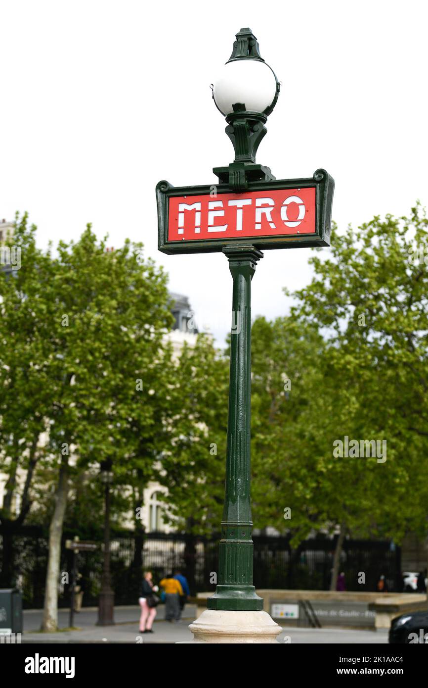 Illustration picture shows a sign with the subway logo (red symbol) in ...