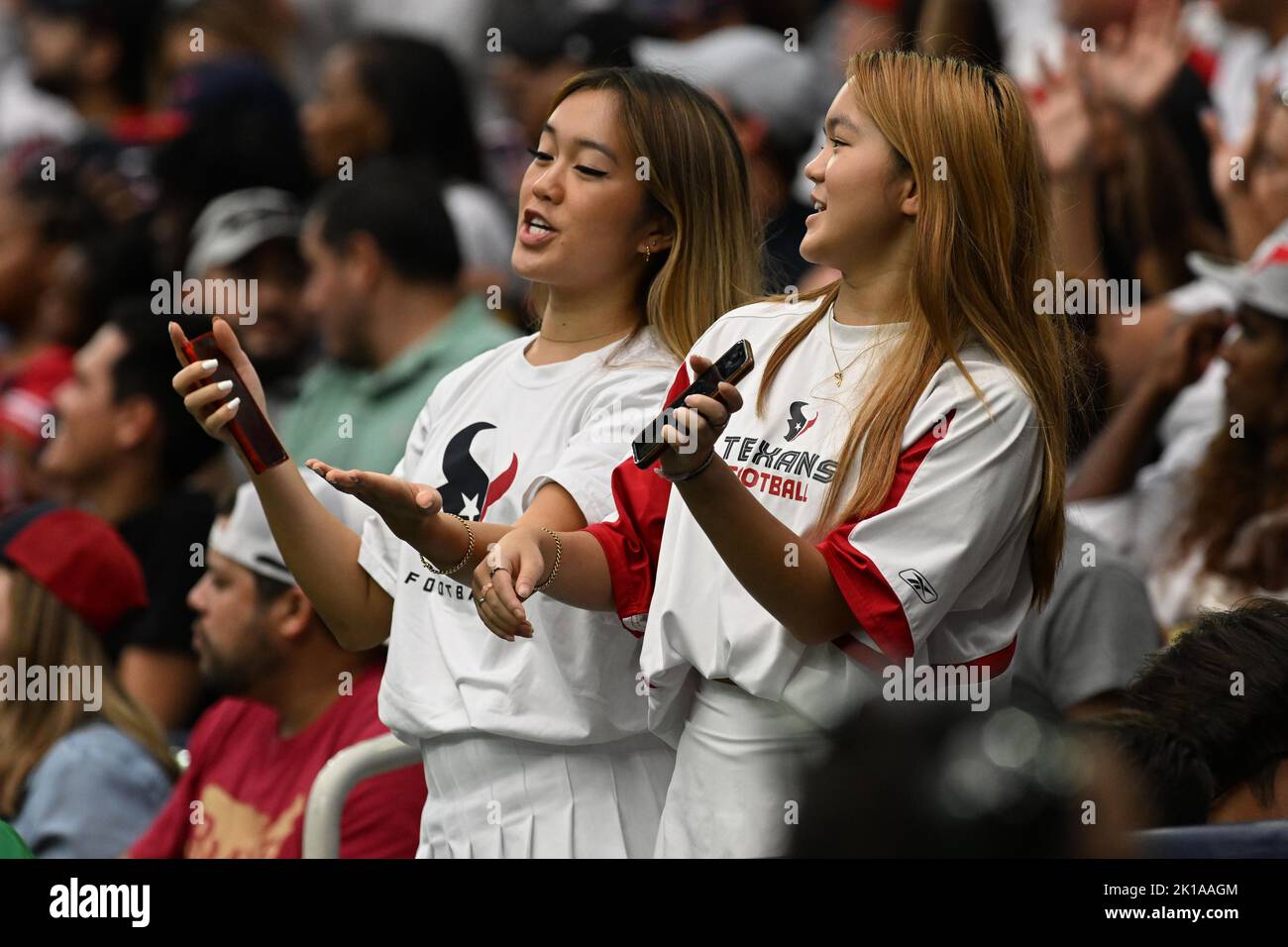 Houston Texans fans singing to Sweet Caroline during the NFL football ...