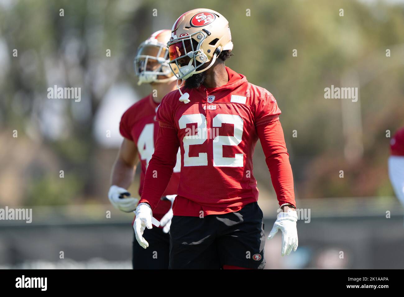 Sep 16, 2022; Santa Clara, California, USA; San Francisco 49ers running ...