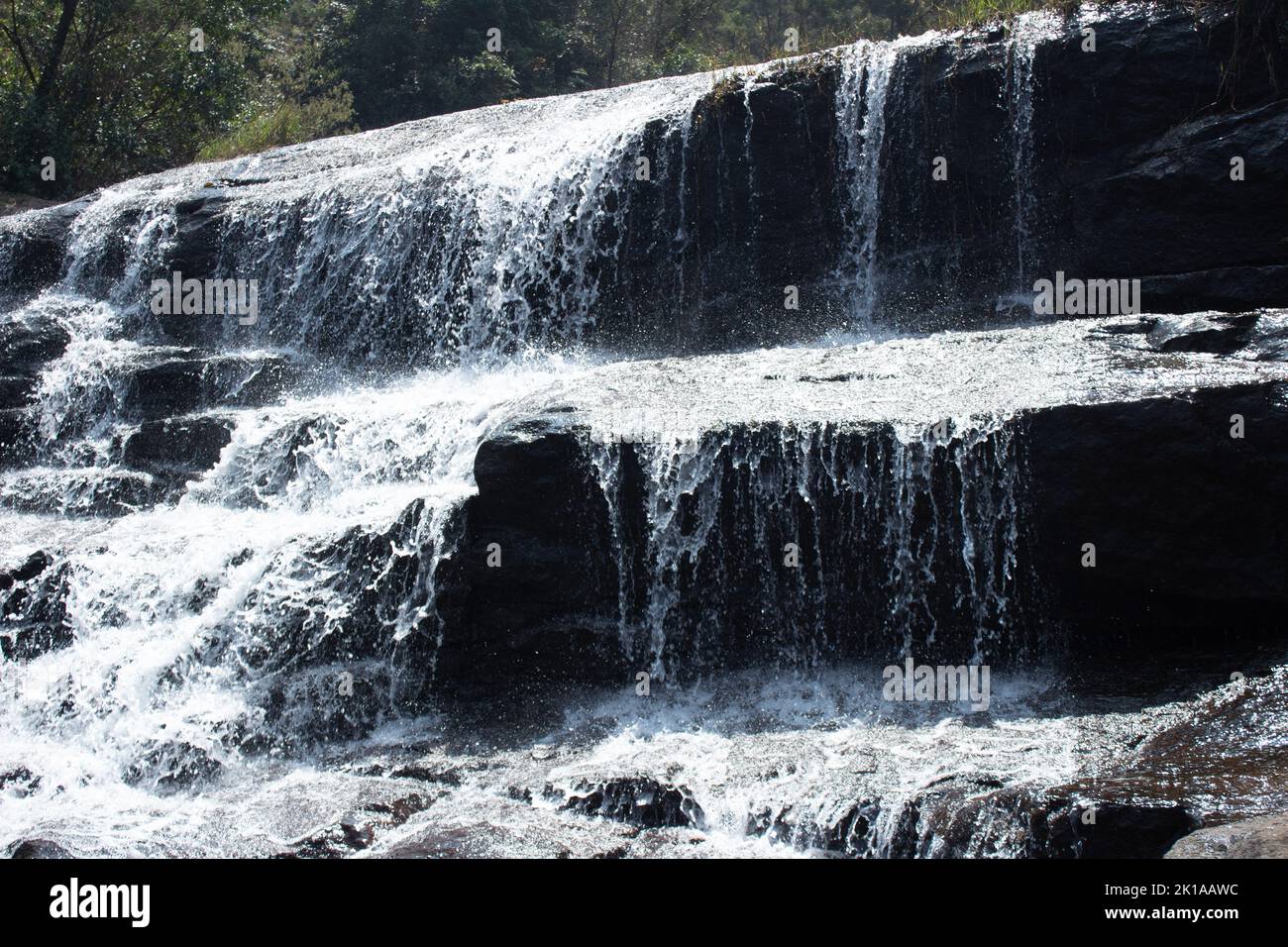 waterfall in kodanadu tamilnadu. Water falls in the hidden waterfall in ...