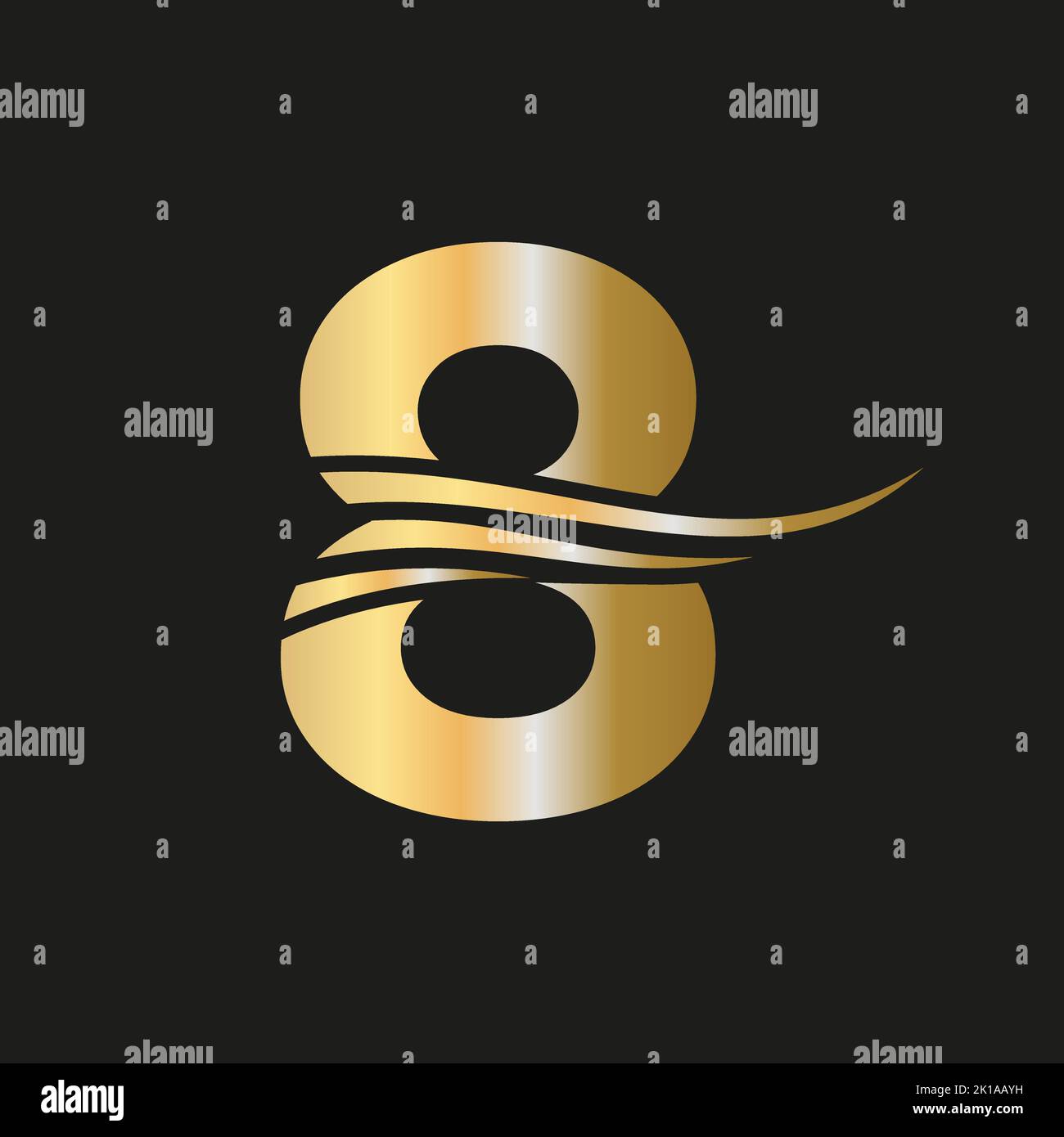Modern Letter 8, 8 Logo Monogram Logotype Vector Template Combined with ...