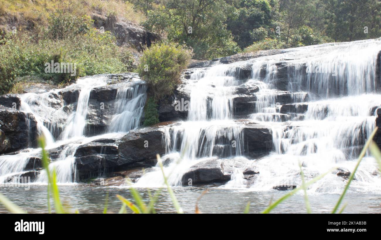 waterfall in kodanadu tamilnadu. Water falls in the hidden waterfall in ...