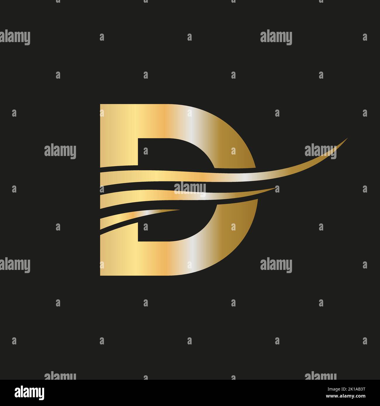 Modern Letter D, D Logo Monogram Logotype Vector Template Combined with ...