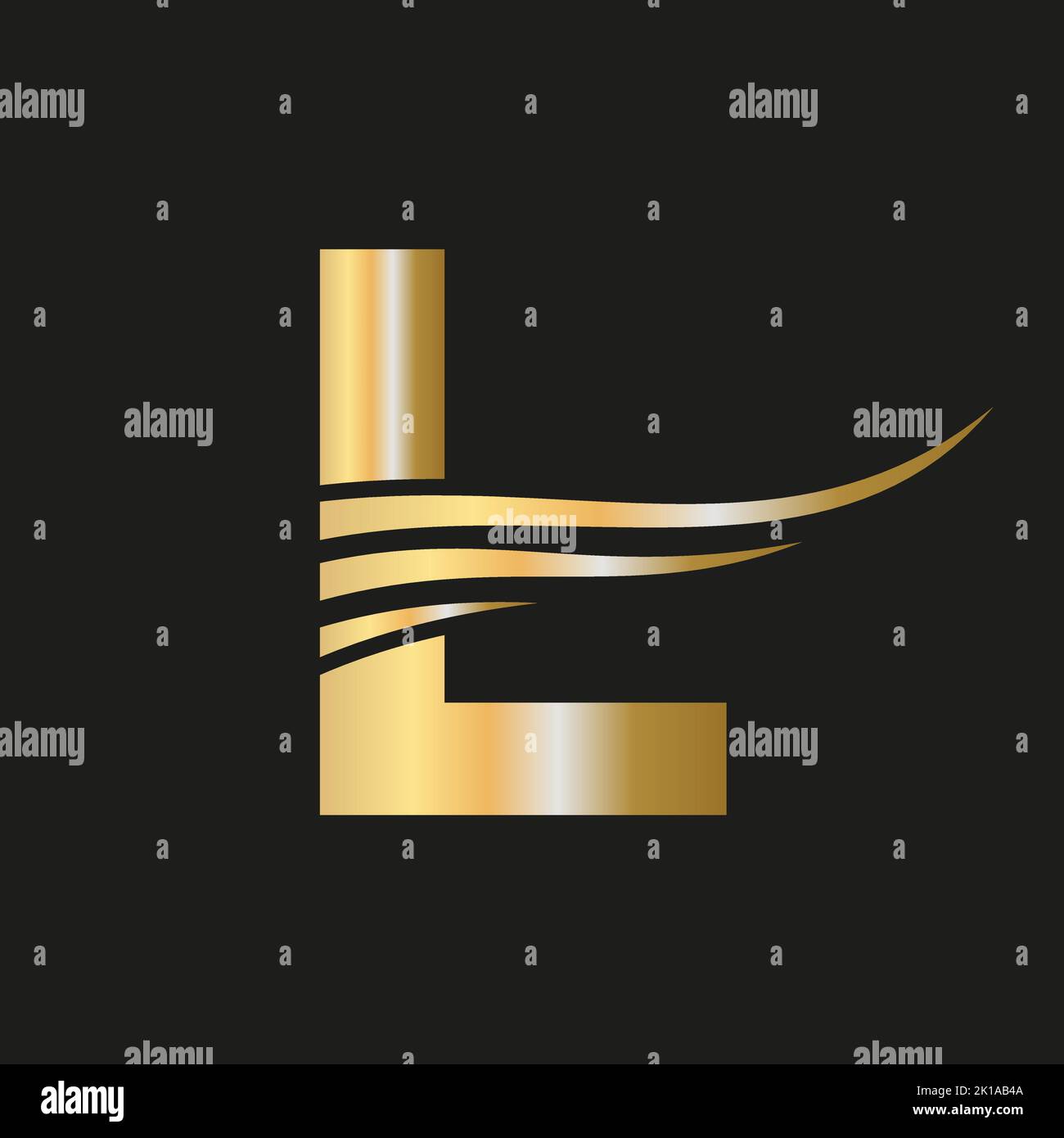 Modern Letter L, L Logo Monogram Logotype Vector Template Combined with ...