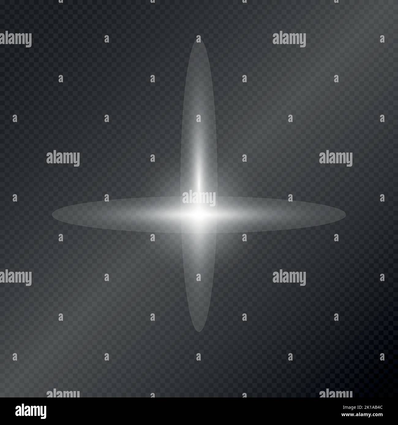 Realistic lighting, light beam glare glow on a dark background - Vector ...