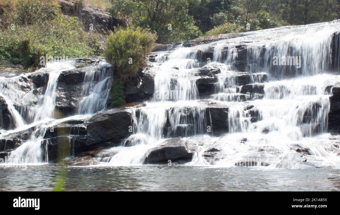 waterfall in kodanadu tamilnadu. Water falls in the hidden waterfall in ...