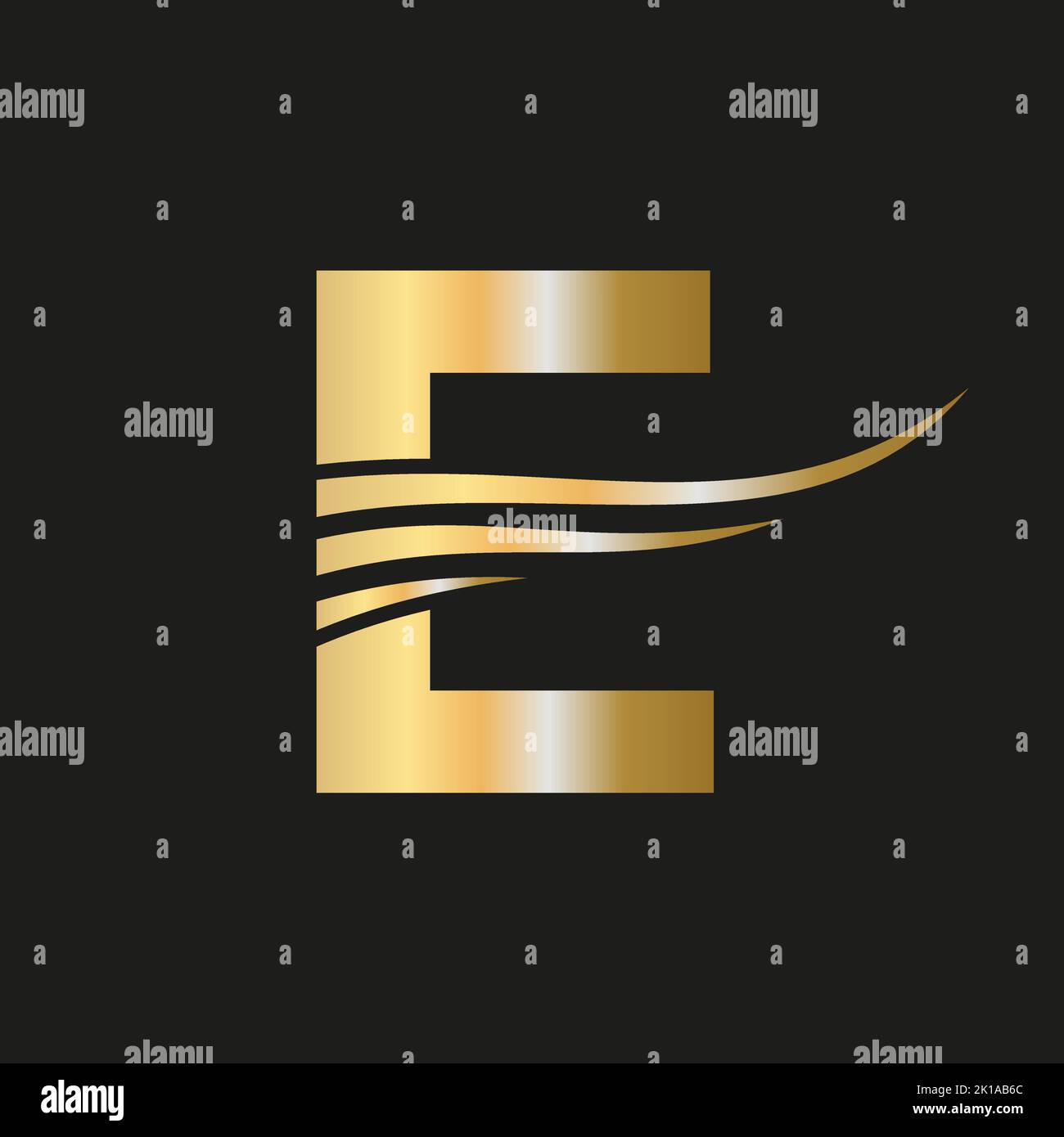 Modern Letter E, E Logo Monogram Logotype Vector Template Combined with ...