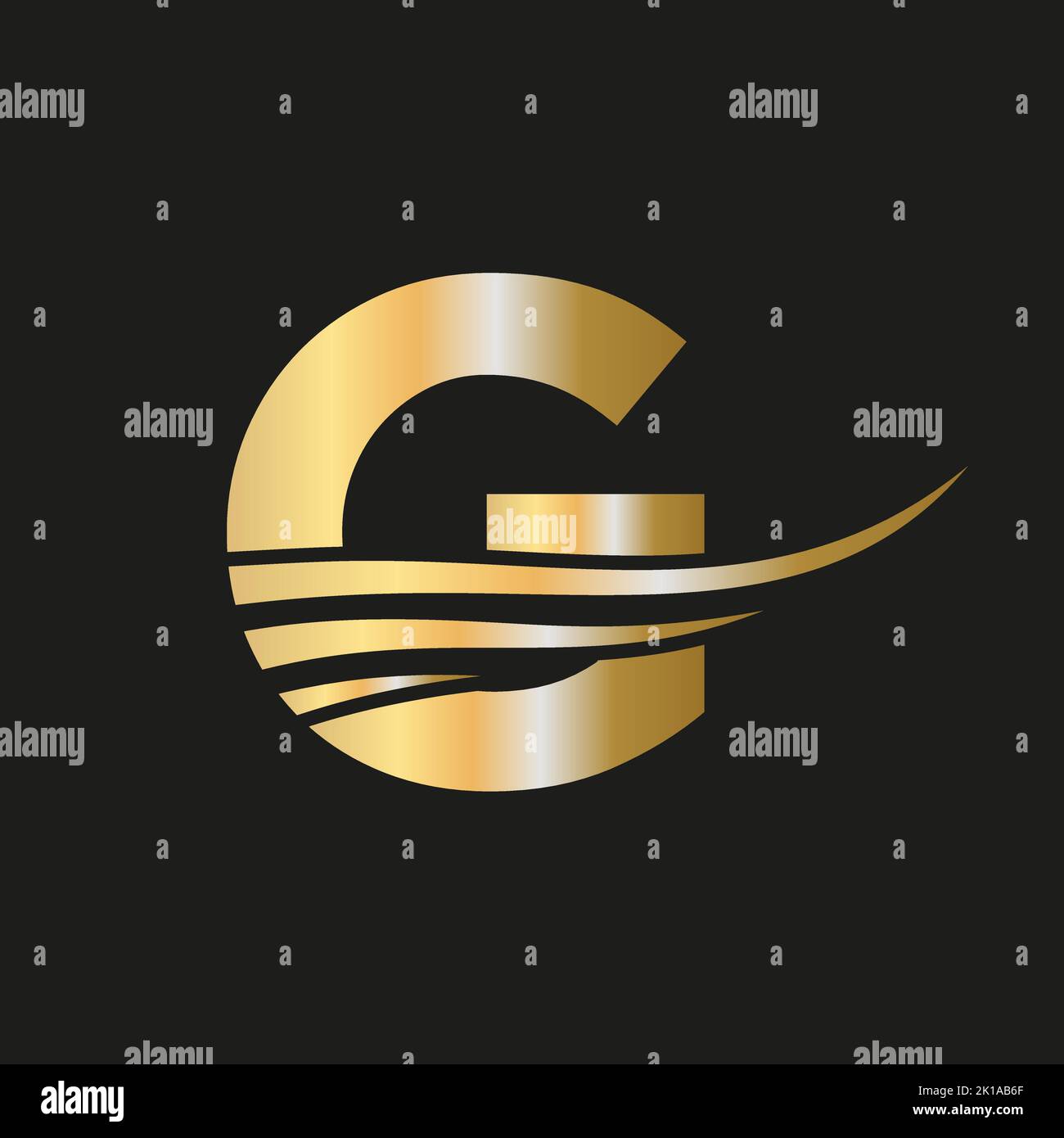 Modern Letter G, G Logo Monogram Logotype Vector Template Combined with ...