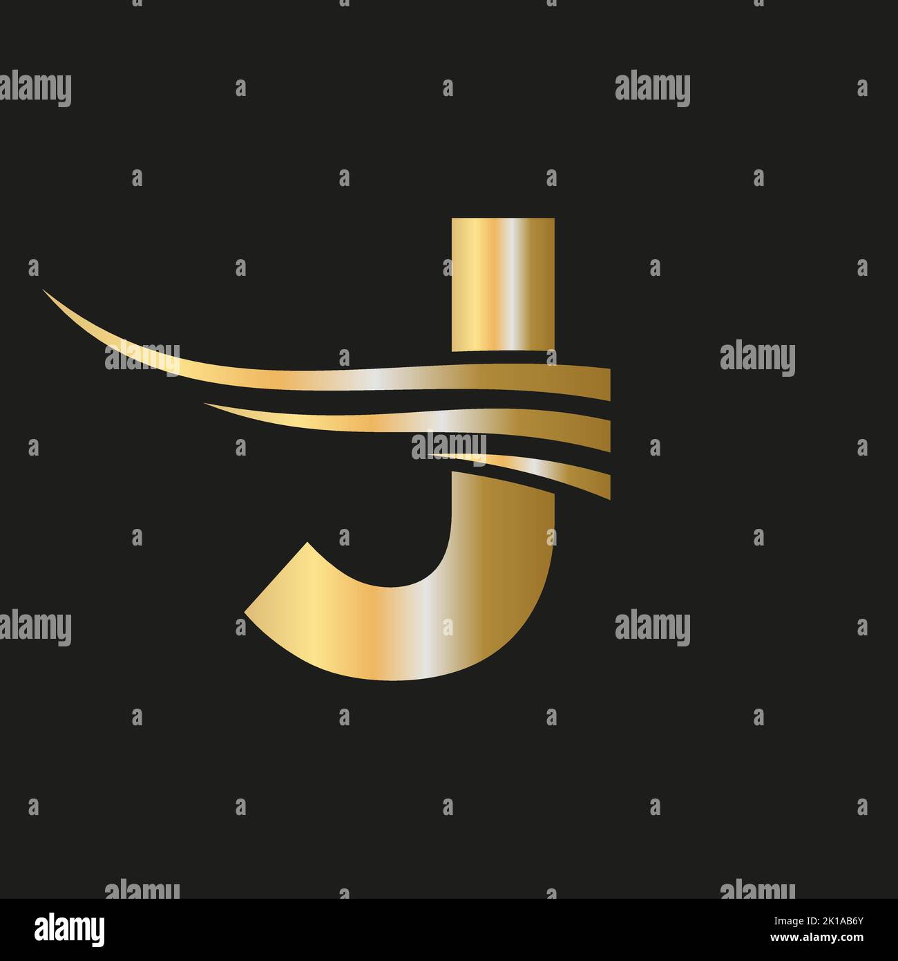 Modern Letter J, J Logo Monogram Logotype Vector Template Combined with ...