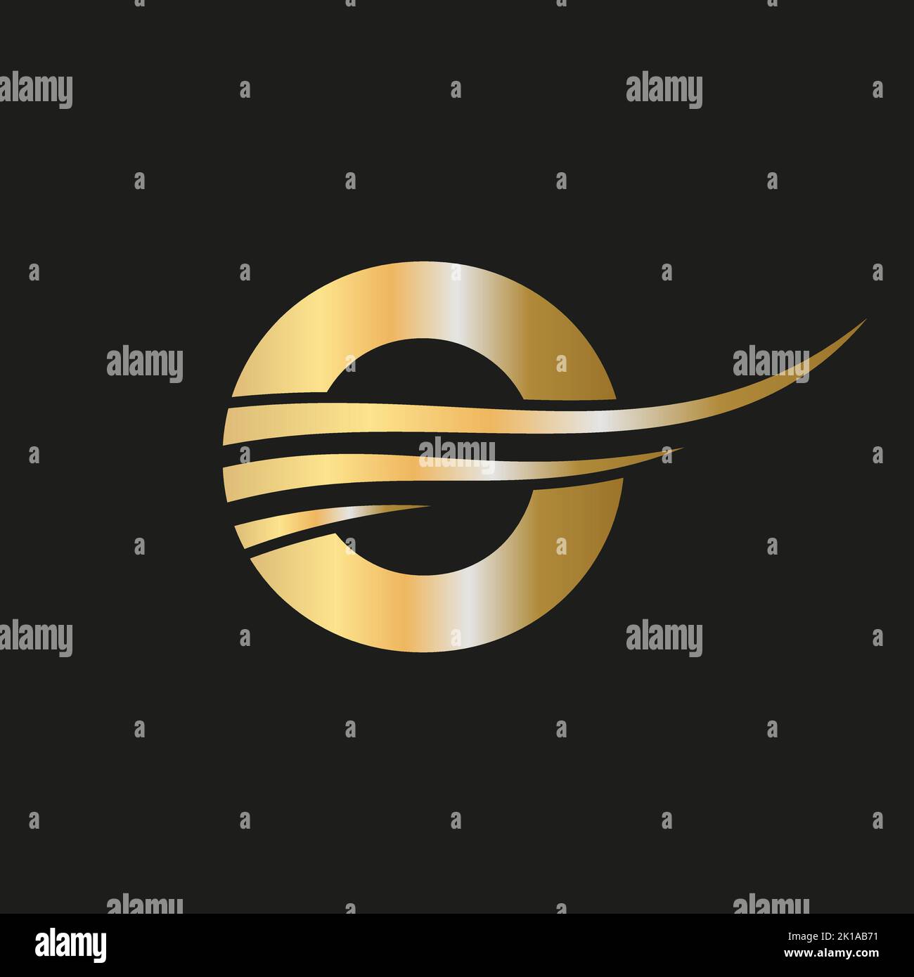 Modern Letter O, O Logo Monogram Logotype Vector Template Combined with ...