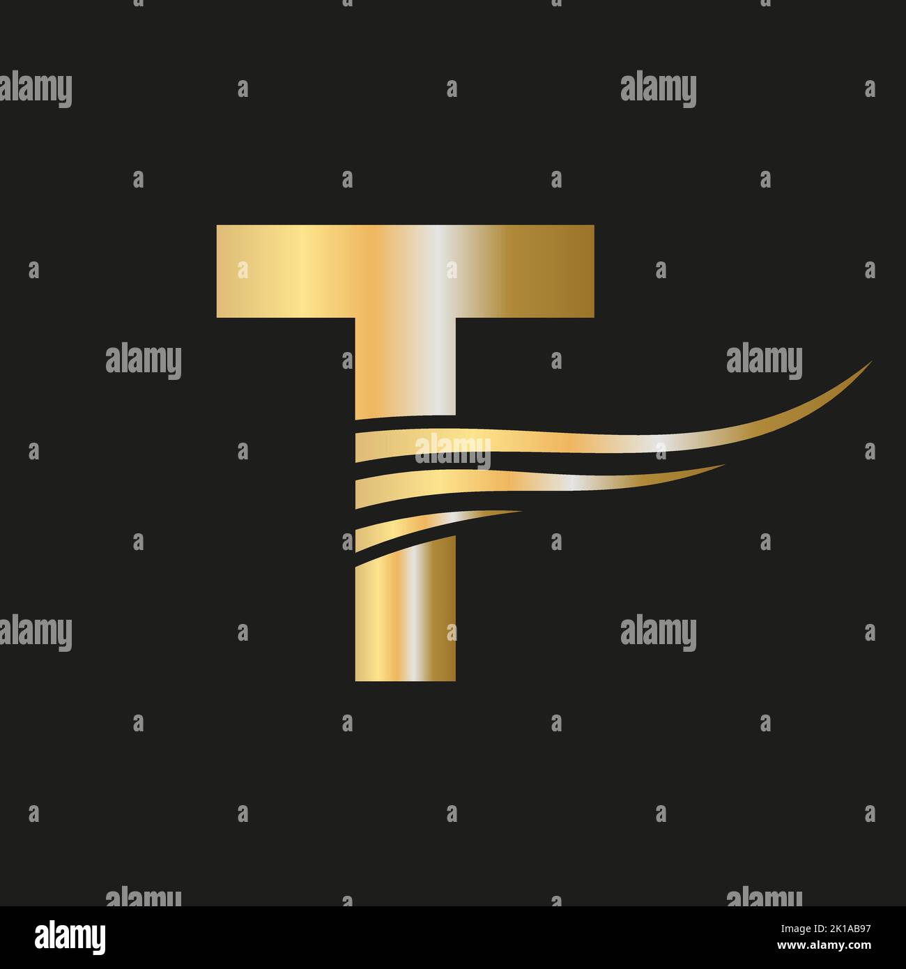 Modern Letter T, T Logo Monogram Logotype Vector Template Combined with ...