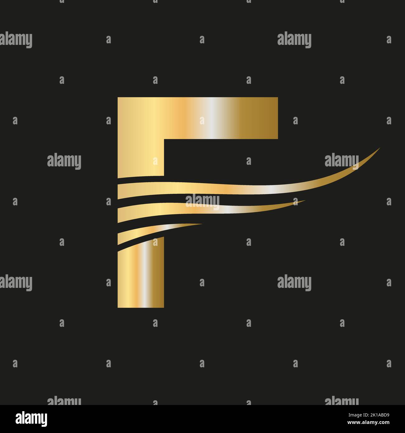 Modern Letter F, F Logo Monogram Logotype Vector Template Combined with ...