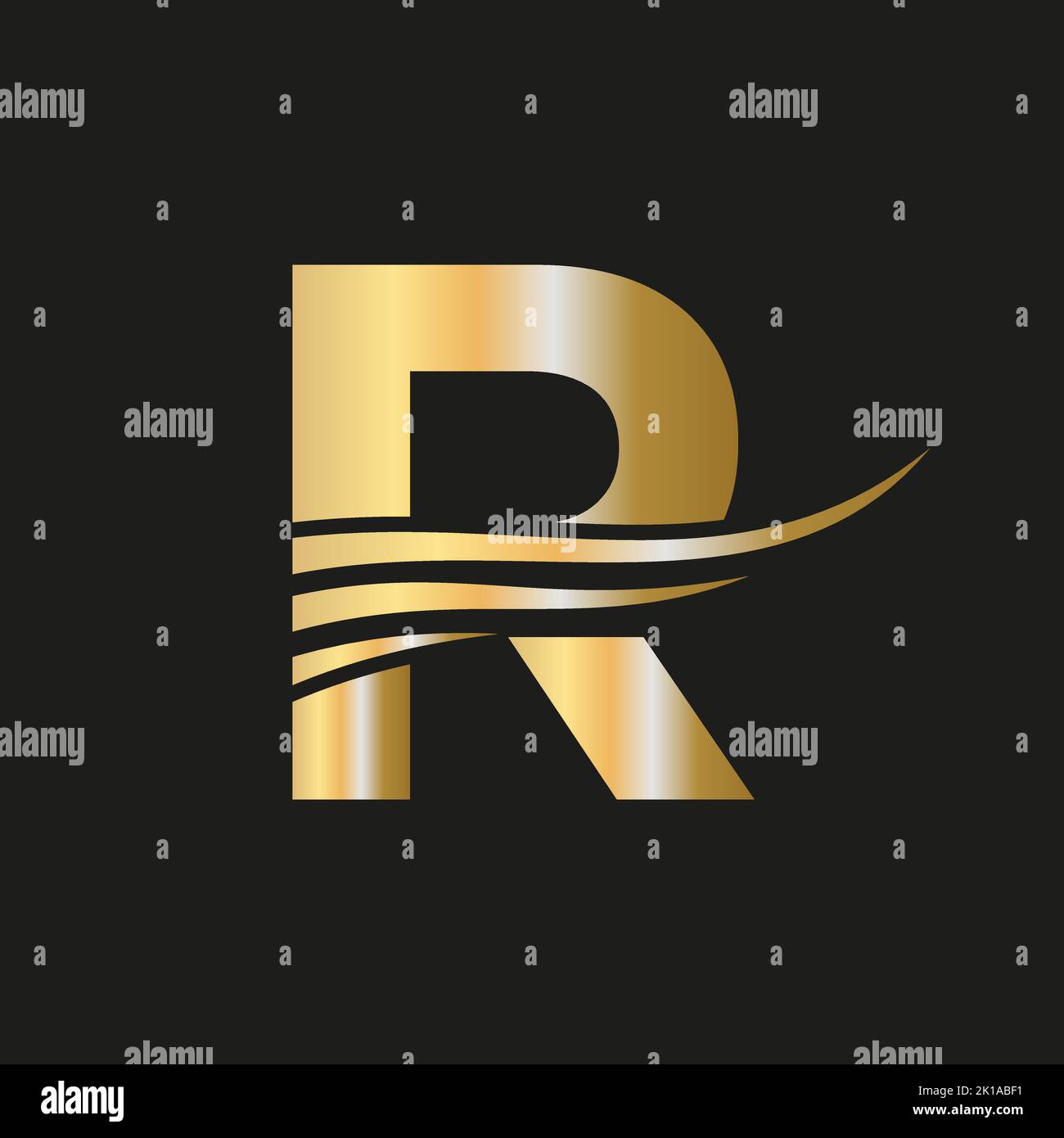 Modern Letter R, R Logo Monogram Logotype Vector Template Combined with ...