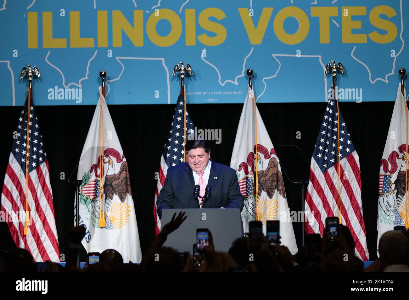 Chicago, USA. 16th Sep, 2022. Governor JB Pritzker (D-IL) participates ...