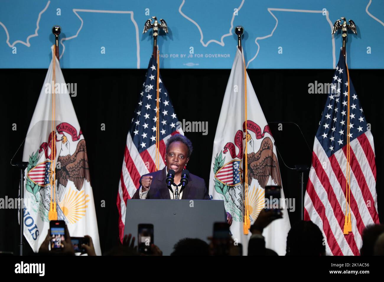 Chicago, USA. 16th Sep, 2022. Chicago Mayor Lori Lightfoot participates ...