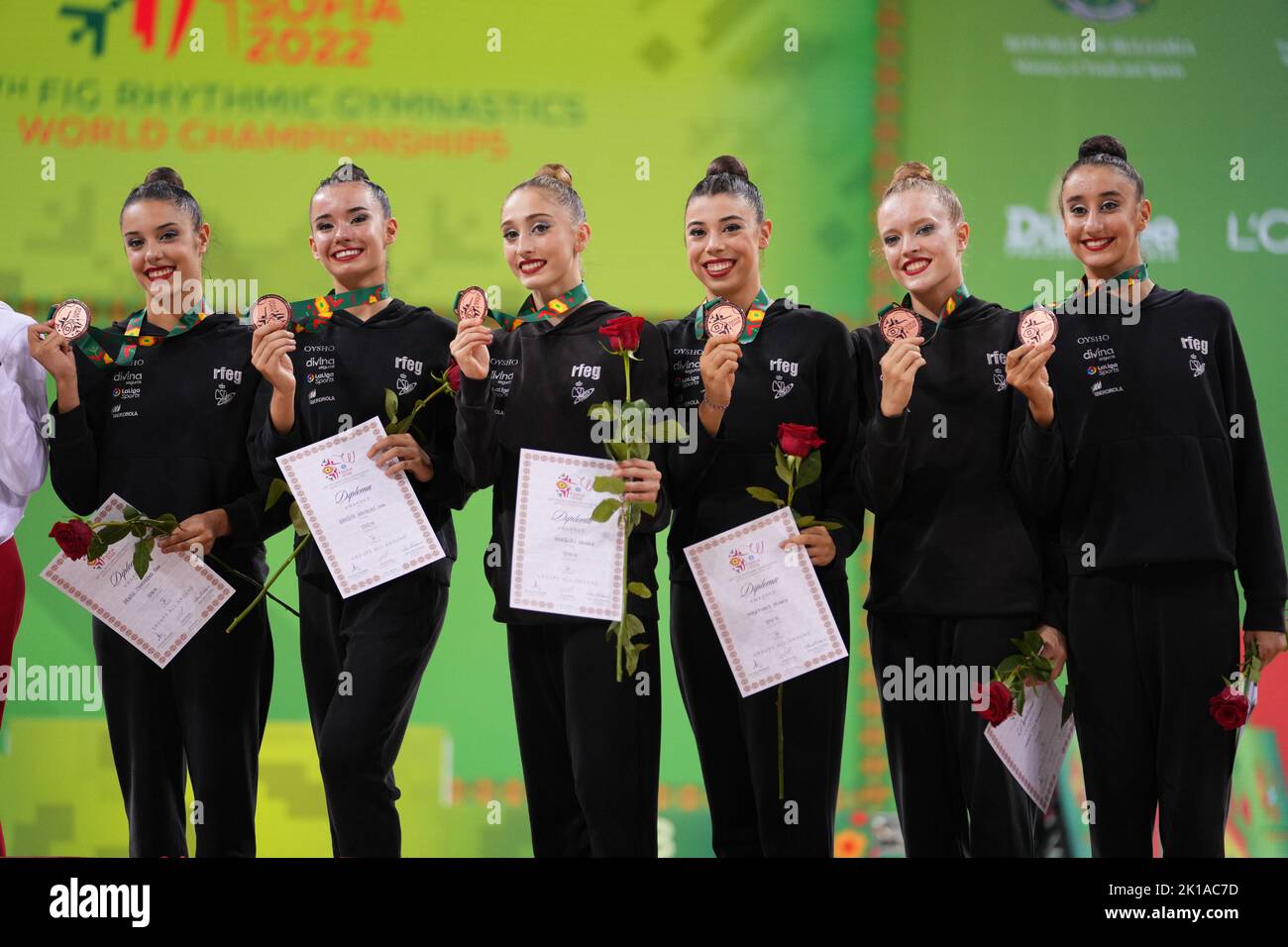 Sofia, Bulgaria. 16th Sep, 2022. Awards ESP Bronze Medal during ...