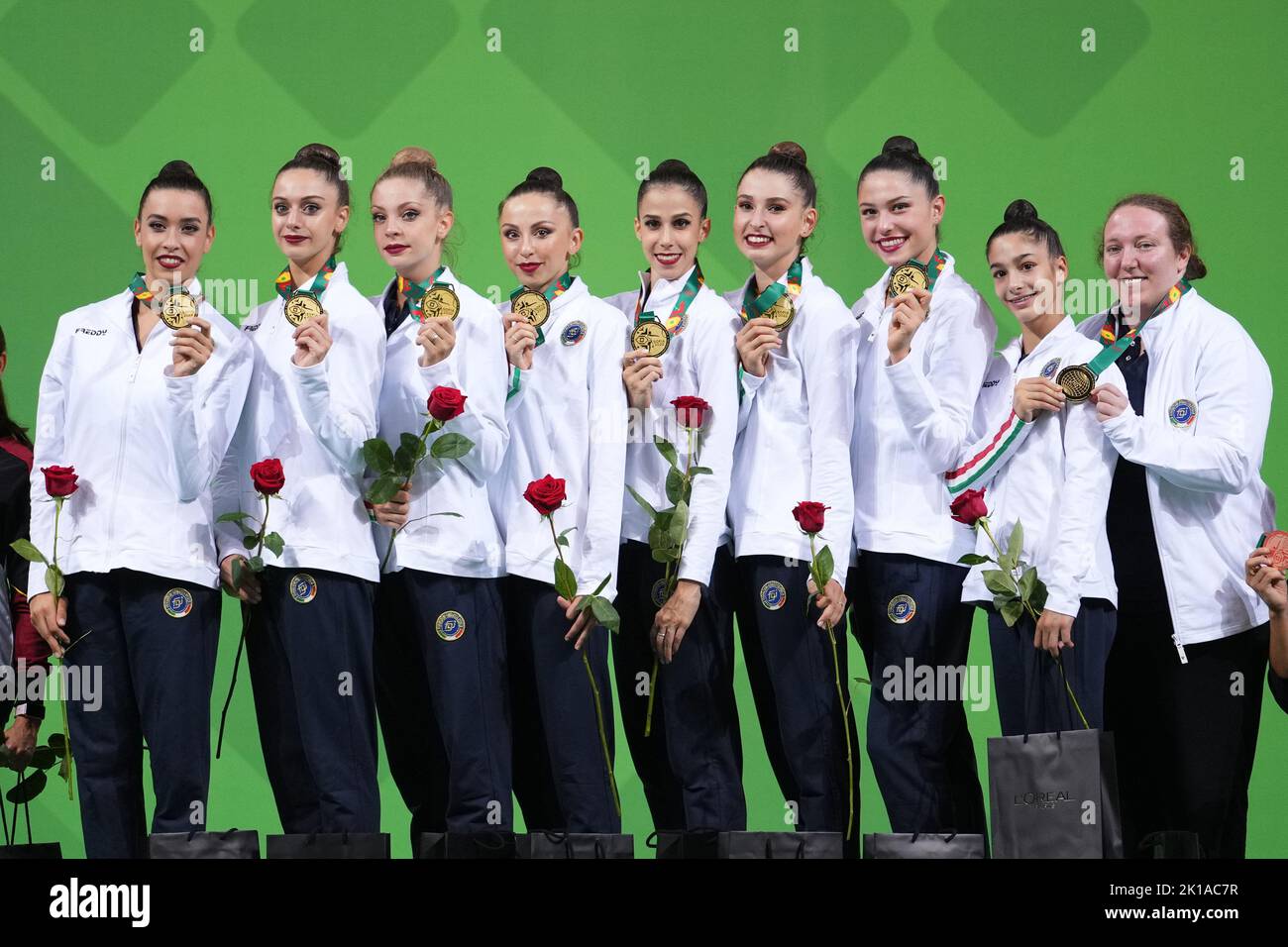 Sofia, Bulgaria. 16th Sep, 2022. Awards ITA Gold Medal Team Competition ...
