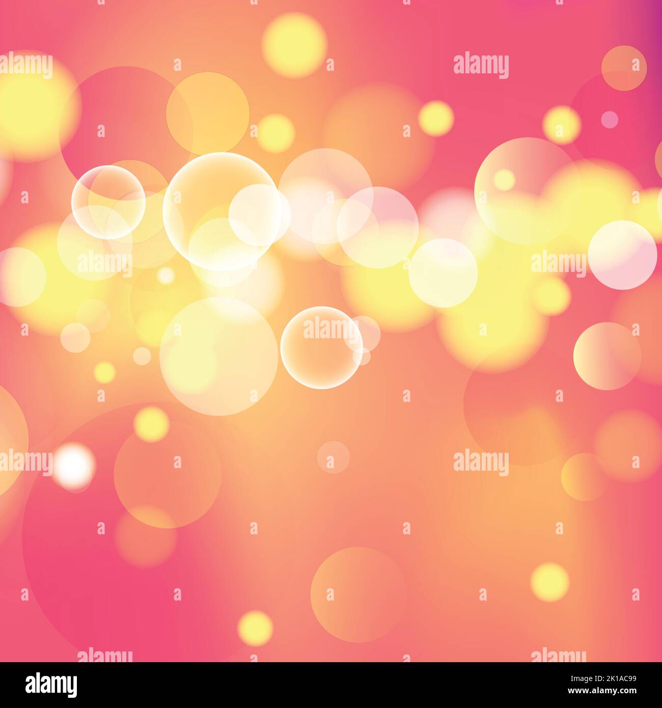 Abstract multicolored blurred bokeh on red background - Vector ...