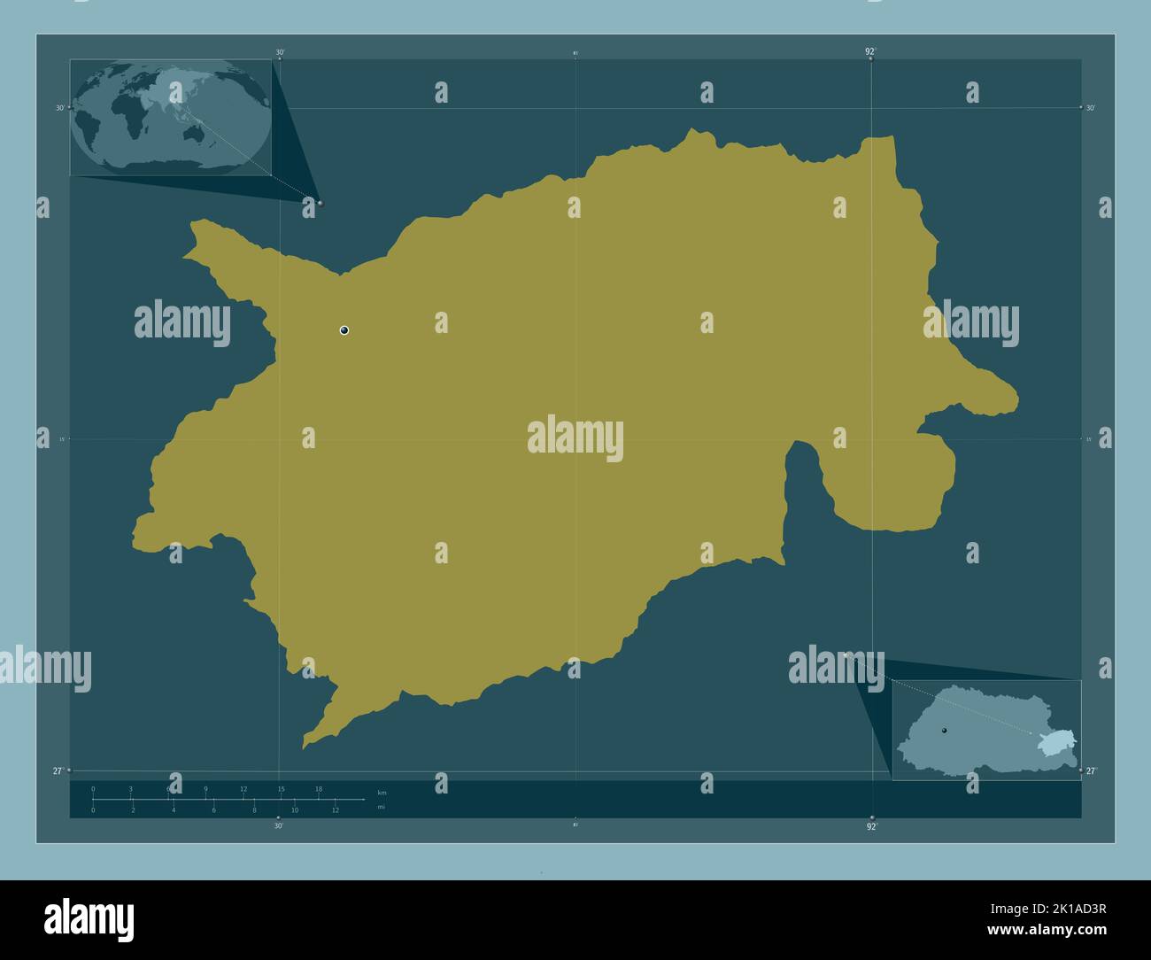 Map of trashigang hi-res stock photography and images - Alamy