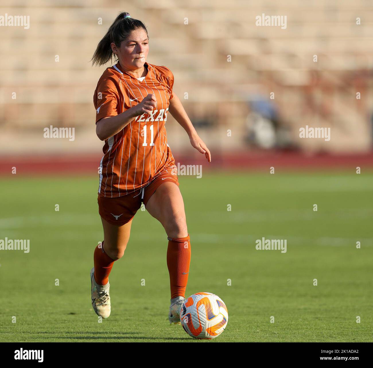 September 15, 2022: Texas midfielder JILLY SHIMKIN (11) moves the ball ...