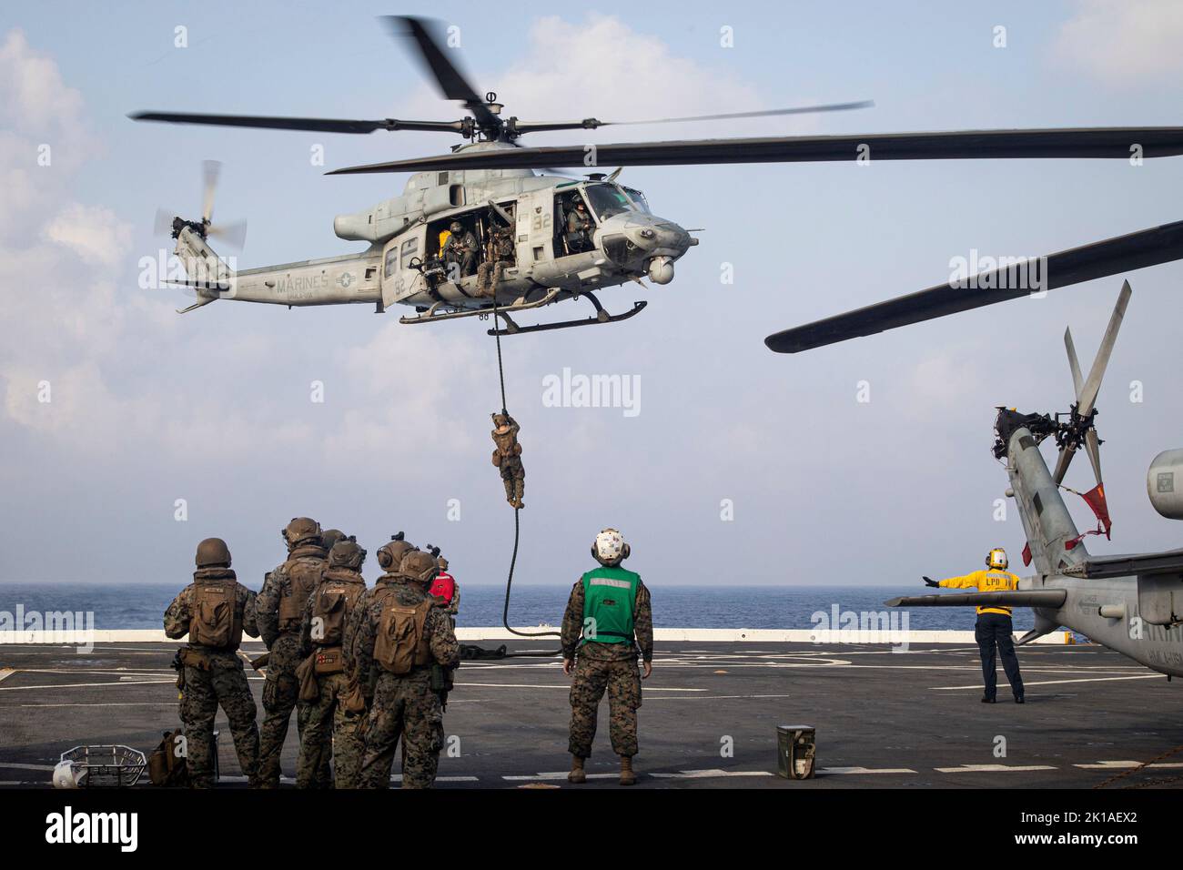 A U.S. Marine with Battalion Landing Team 2/5, 31st Marine ...