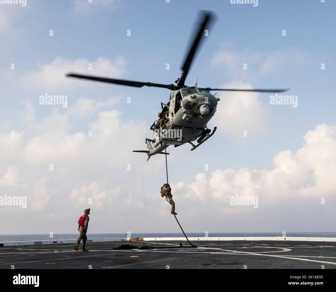 A U.S. Marine with Battalion Landing Team 2/5, 31st Marine ...