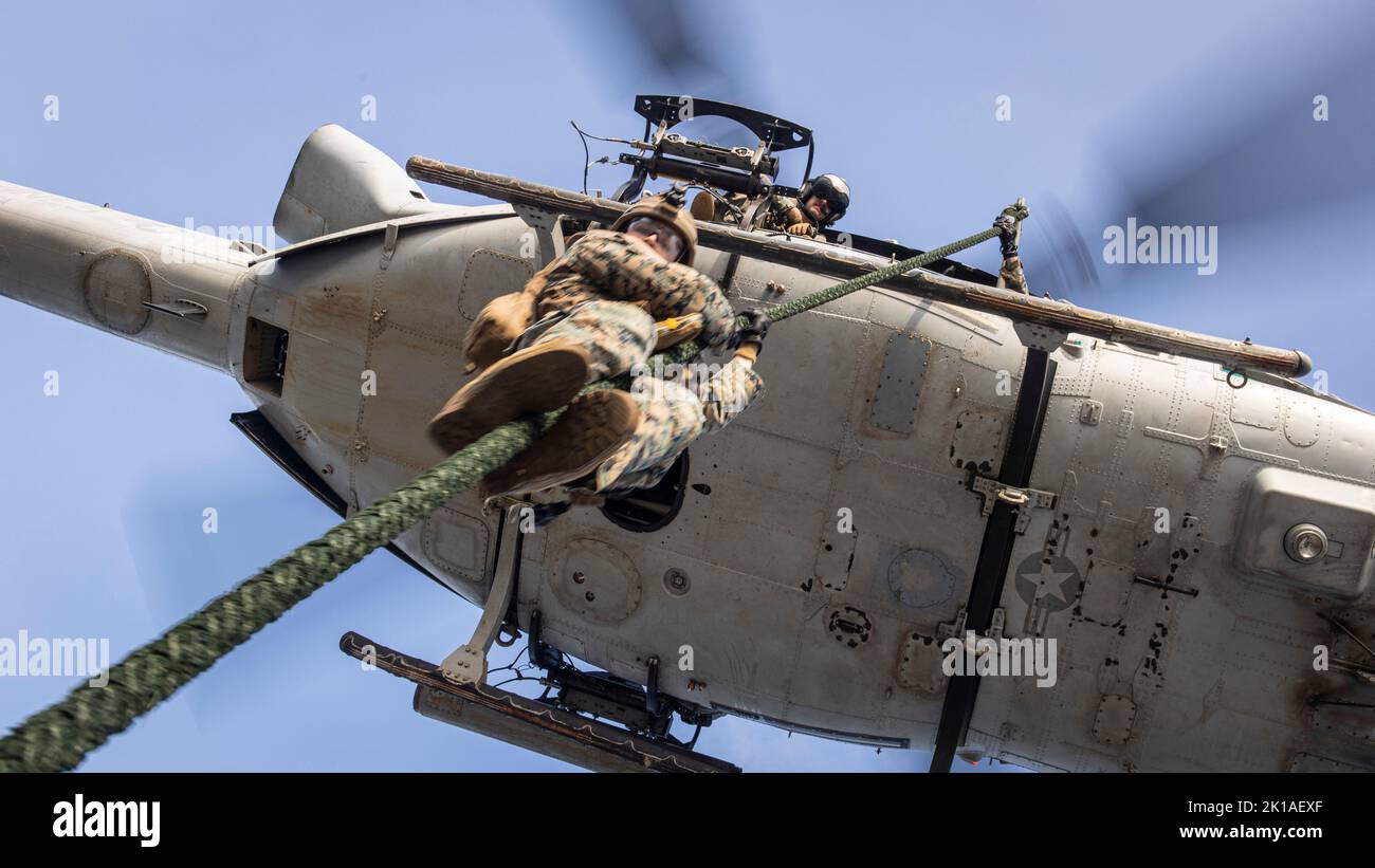 A U.S. Marine with Battalion Landing Team 2/5, 31st Marine ...