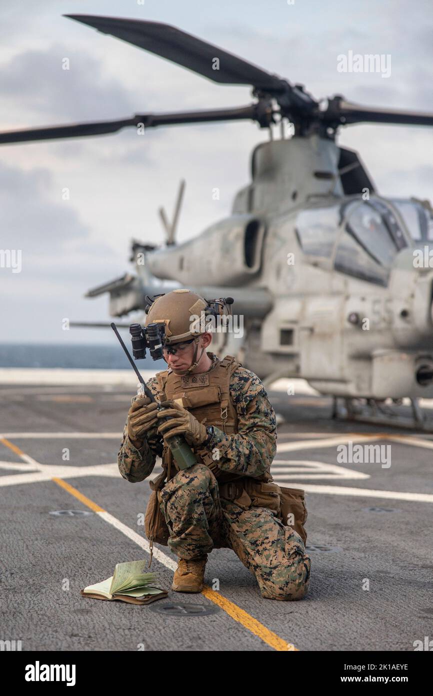 U.S. Marine Corps Sgt. Noah Forsyth, an infantry squad leader with Battalion Landing Team 2/5 ...