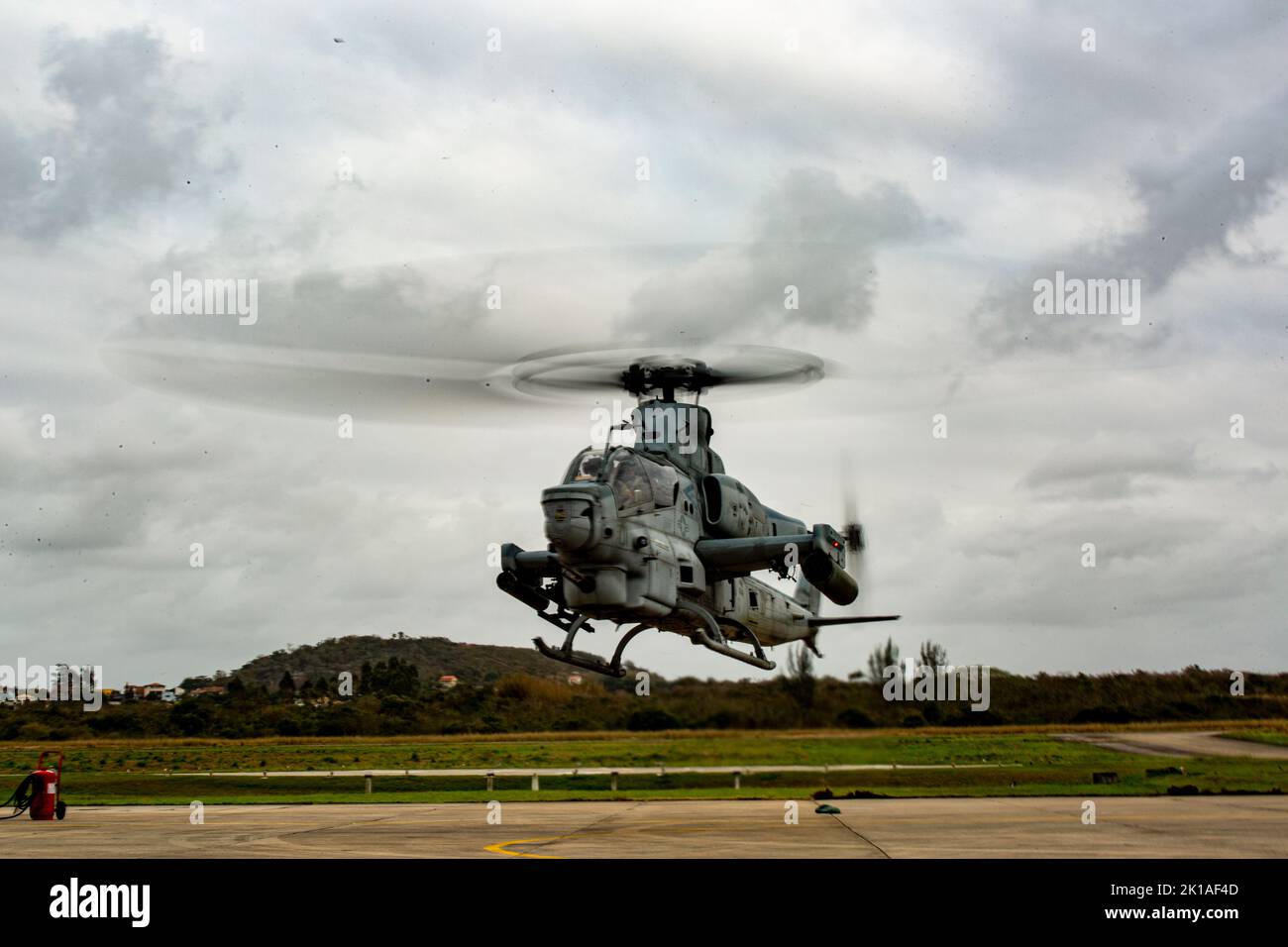 An Ah 1z Viper Attack Helicopter With Marine Light Attack Helicopter